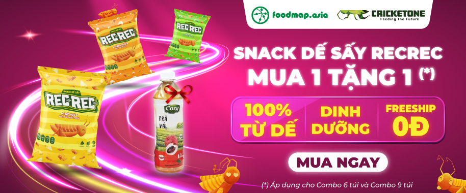 Khám phá ngay Snack Dế Sấy Rec Rec - Foodmap
